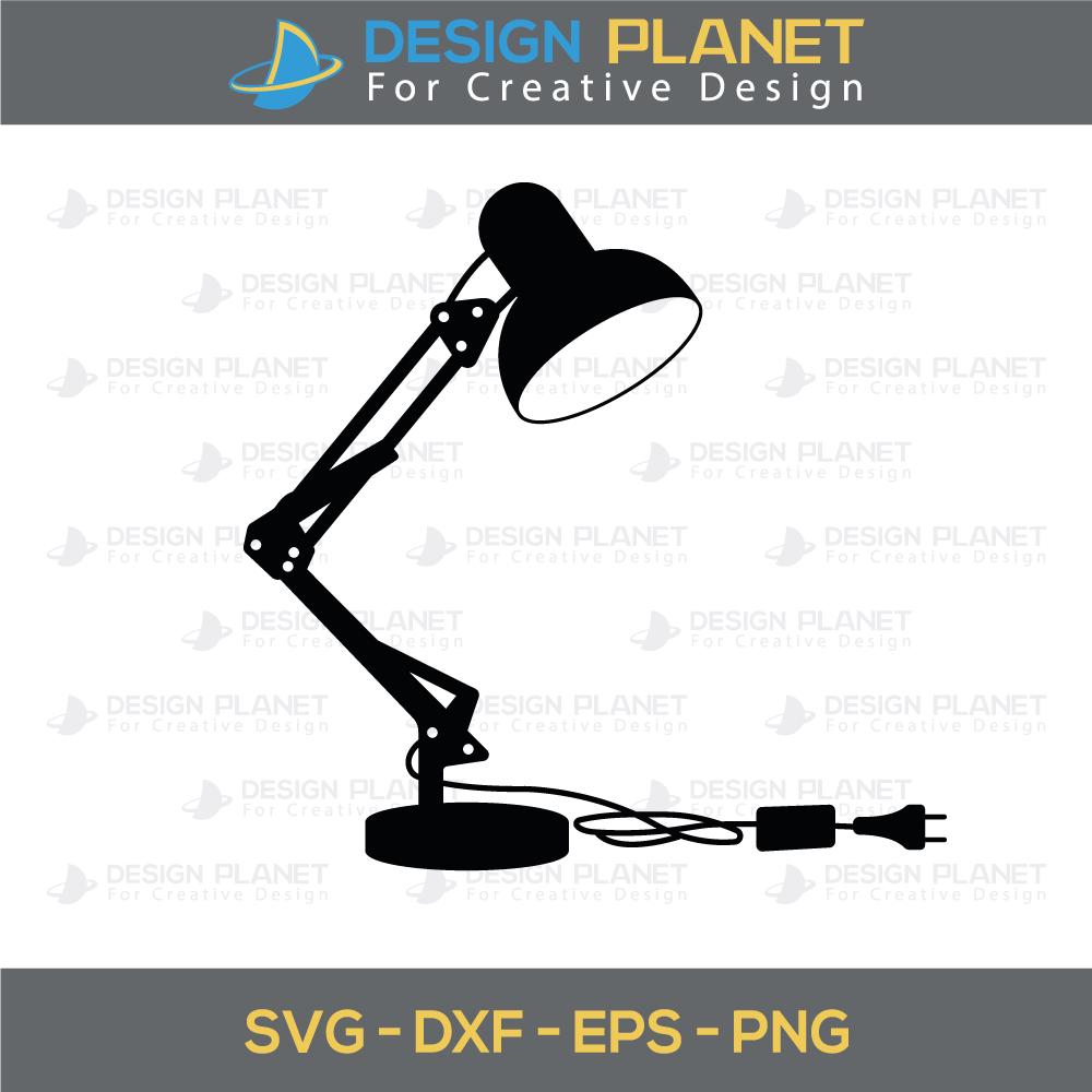 Desk Lamp SVG, Table Lamp Svg, Lamp Svg, Street Light Svg, Library ...