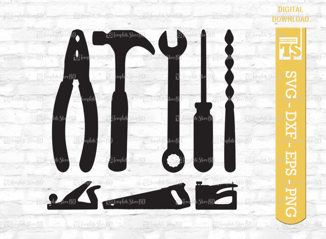 TOOLS SVG Digital Download Mechanical Tools DXF Tools - Etsy