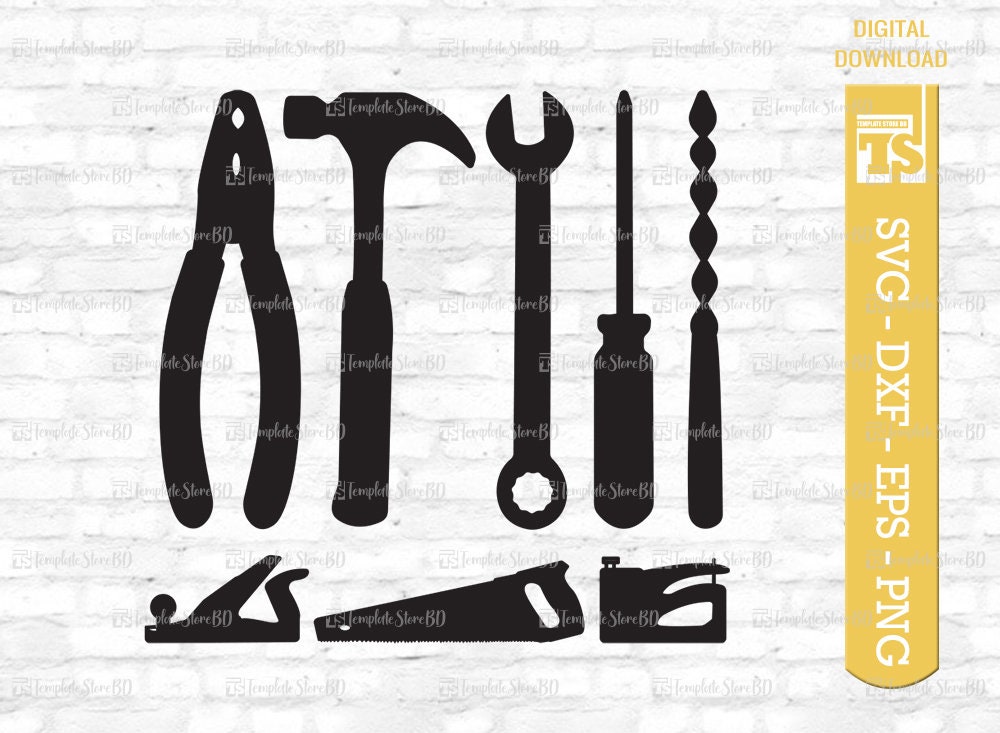 TOOLS SVG Digital Download Mechanical Tools DXF Tools - Etsy