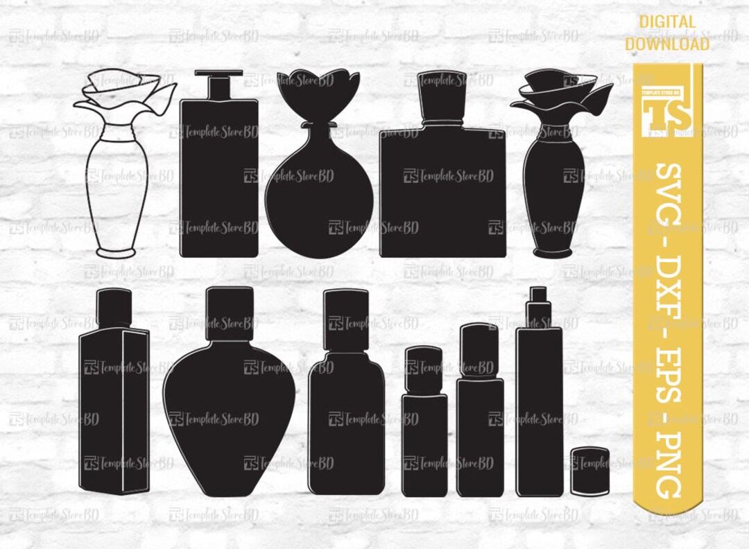 Perfume Bottle Bundle Svg, Perfume Bottle Split Monogram, Perfume ...
