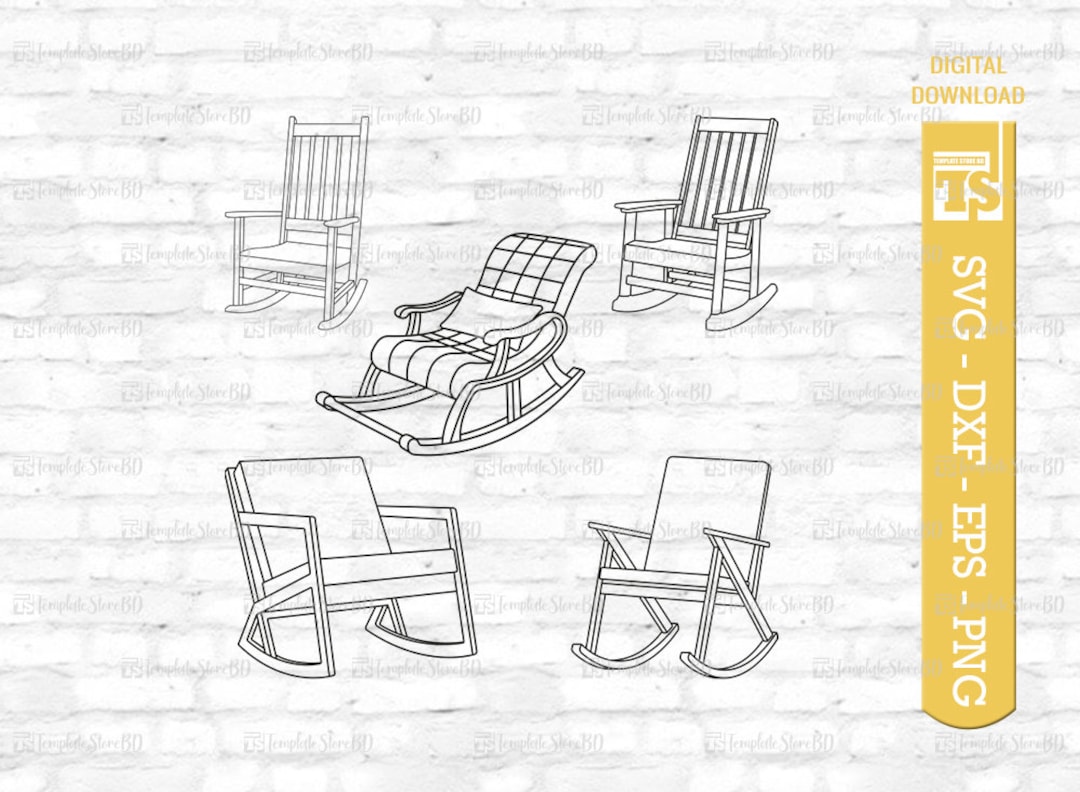 Porch Rocking Chair SVG, Chair SVG, Rocking Chair SVG, Rocking Chair ...