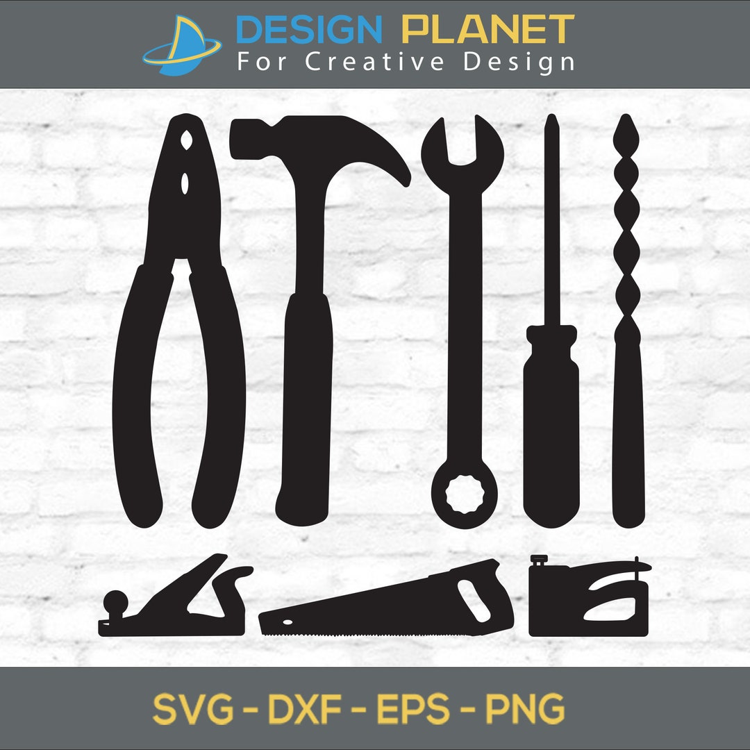 TOOLS SVG Digital Download, Mechanical Tools DXF, Tools Silhouette ...