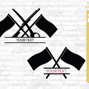 Color Guard SVG Marching Band Split Monogram Color Guard - Etsy