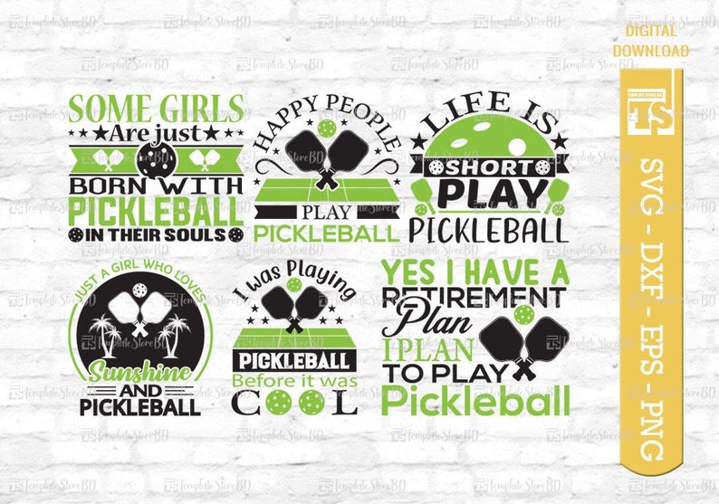 Pickleball SVG Bundle , Pickleball SVG, Pickleball Cricut Files, Cut ...