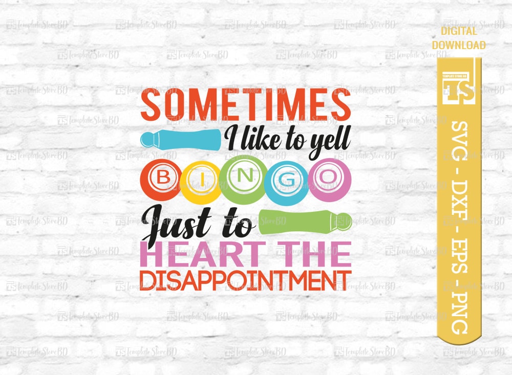 Bingo SVG Bundle, Bingo Funny 6 Quotes Svg, Bingo Quotes Bundle, Bingo ...