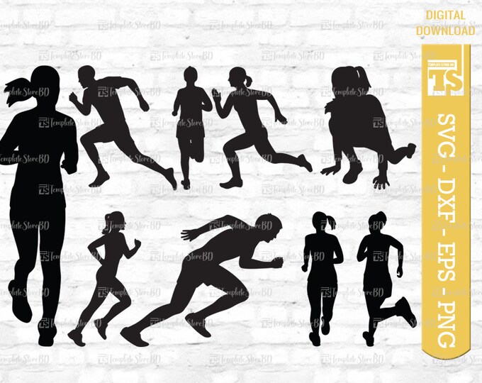 Running SVG Bundle, Runner Svg, Run Svg, Running Man, Running Women ...