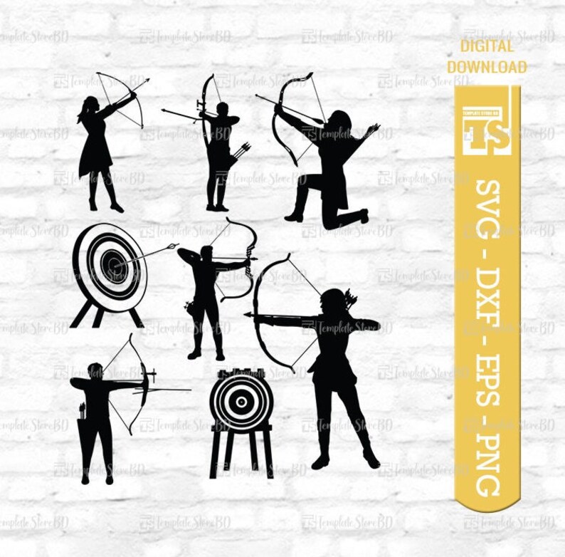 Archery Sports Svg Archery Target Svg Target Svg Cut File - Etsy