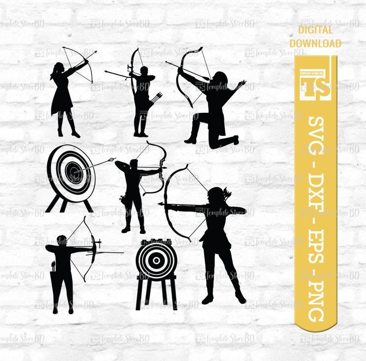 Archery Sports Svg Archery Target Svg Target Svg Cut File - Etsy