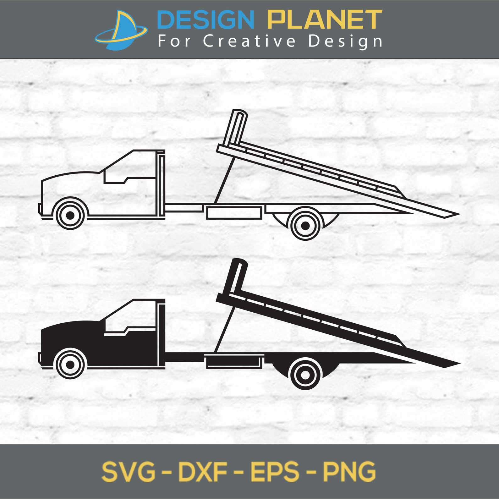 Rollback Truck Svg, Tow Truck Svg, Cut File for Silhouette, Tow Truck ...