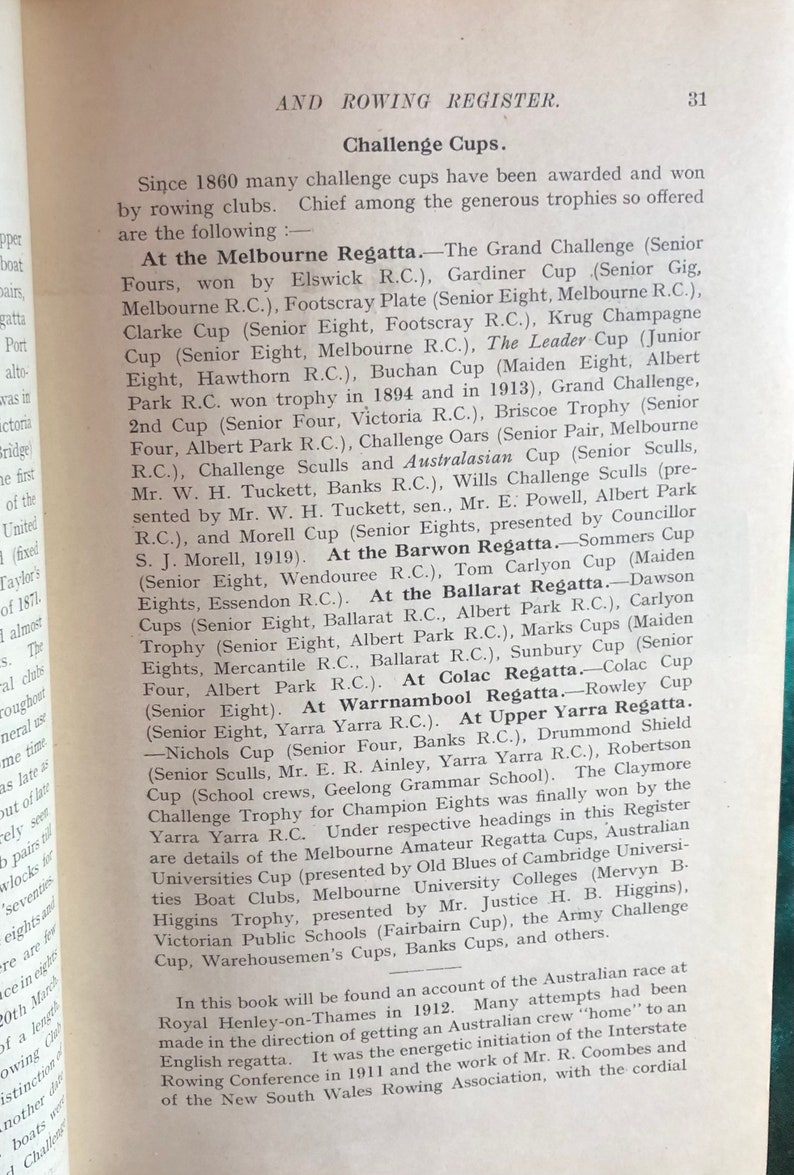 The Victorian Oarsman With A Rowing Register 1857 to 1919, Book by John ...