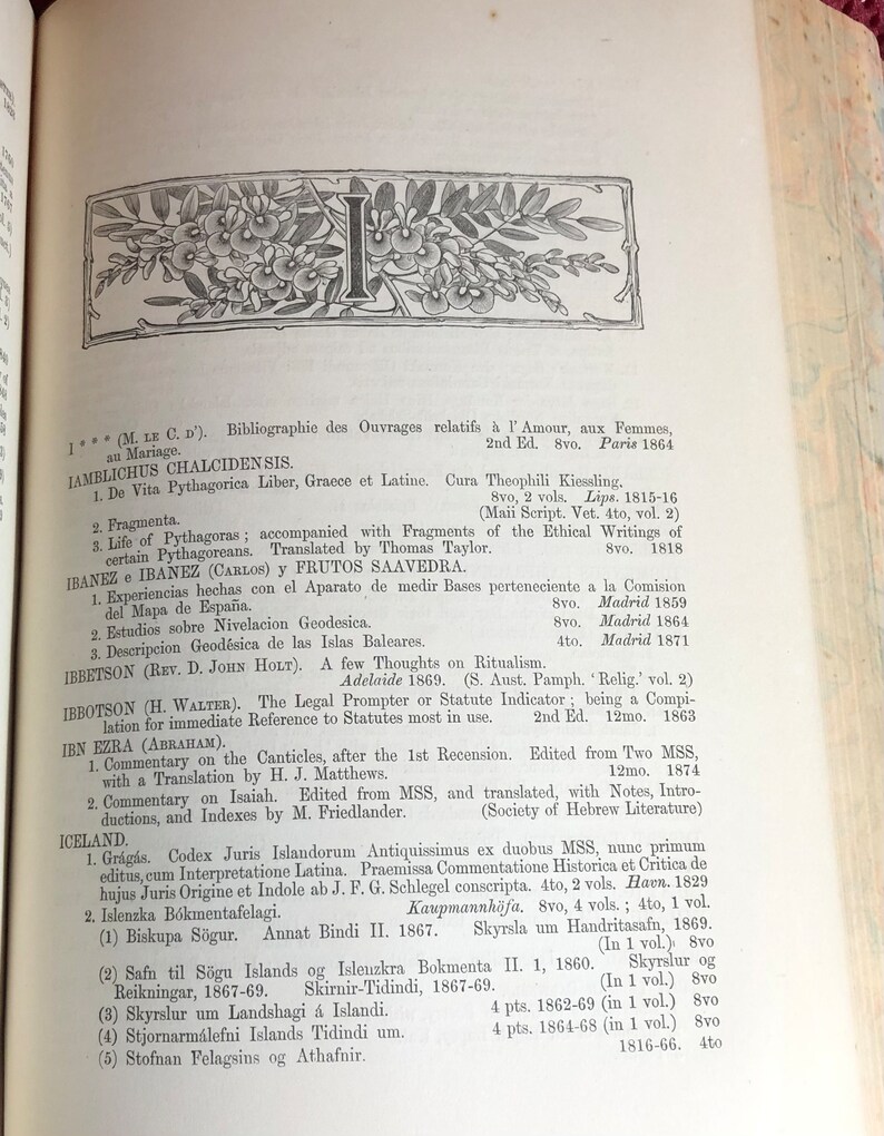 Catalogue of the Library of Victoria, A to O Addenda, Antique Reference ...