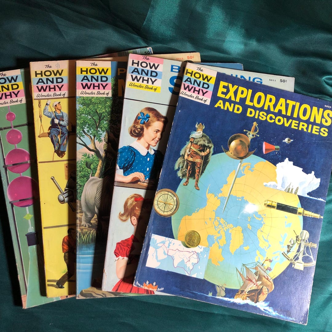 The How and Why Wonder Books, Set of 5 Books, School Days, Science ...