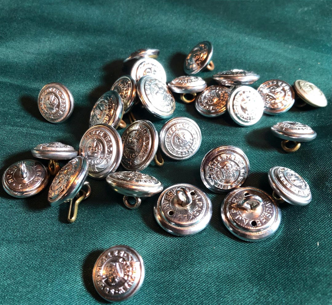 New South Wales Police Buttons, 26 Metal Buttons From Uniforms of NSW ...