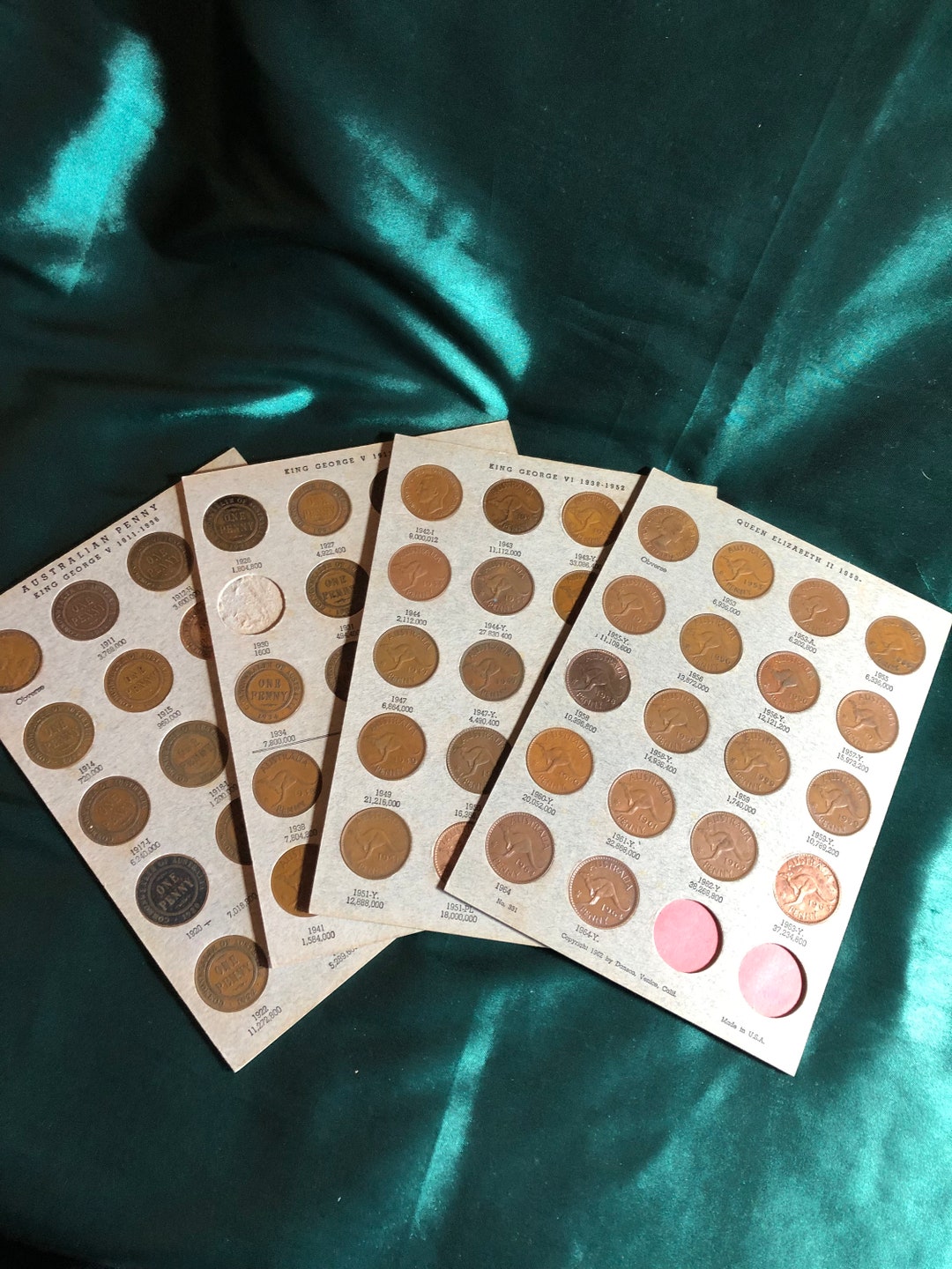 Australian Pre-decimal Penny Collection, 1911 - 1964, Scarce Australian ...