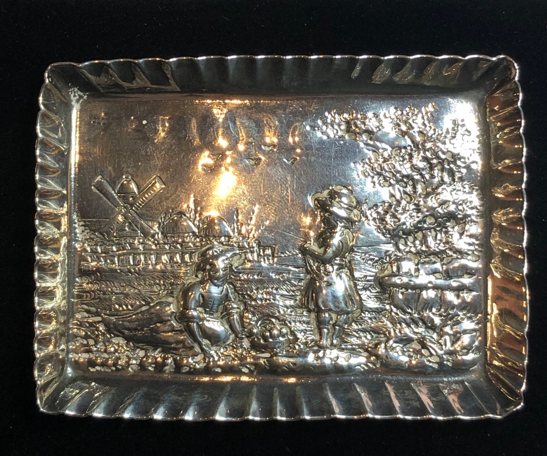 Antique Sterling Silver Pin Tray! - Etsy