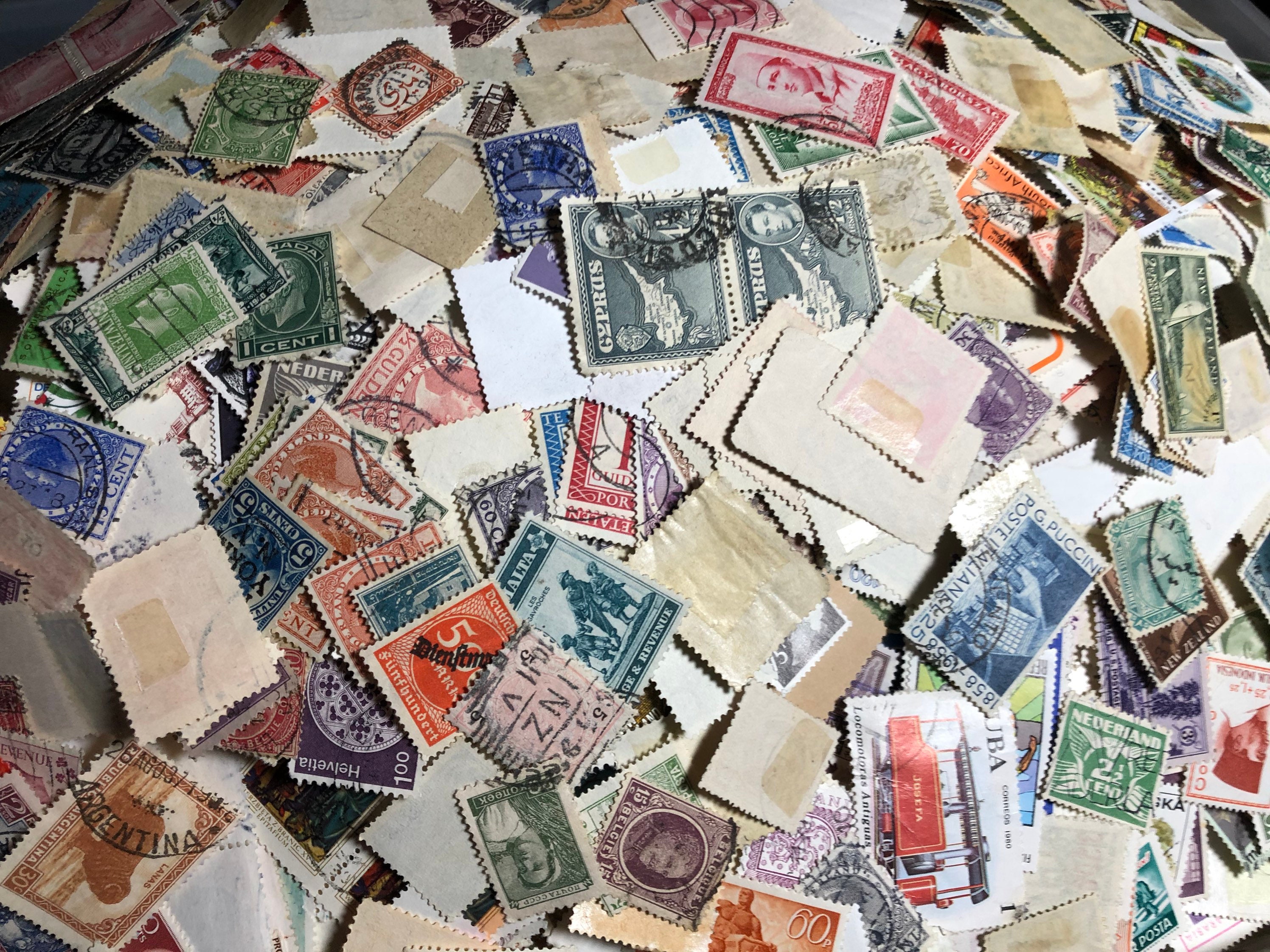 Stamps Galore! A Mountain of Postage Stamps for Sale in 2 Pound ...