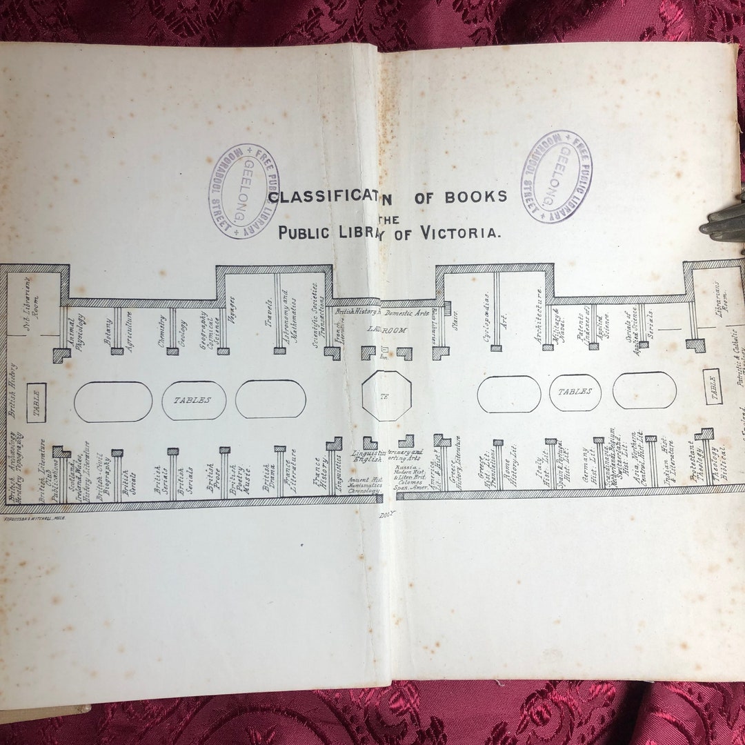 Catalogue of the Library of Victoria, A to O Addenda, Antique Reference ...