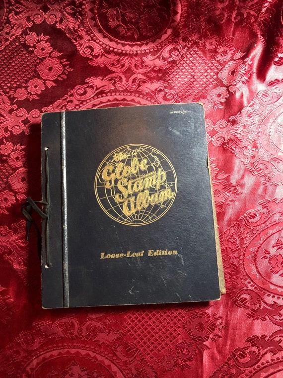 Antique Postage Stamp Album the Globe Stamp Album Loose Leaf - Etsy