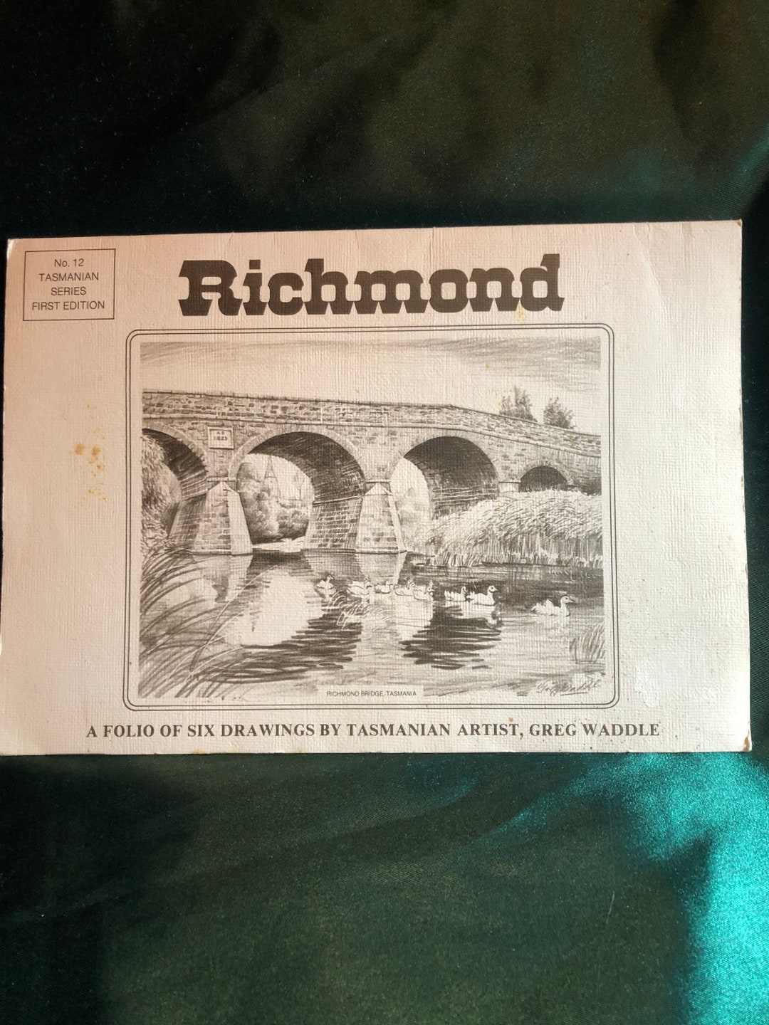 Richmond, 6 Drawings (prints on Paper) by Artist Greg Waddle, Colonial ...