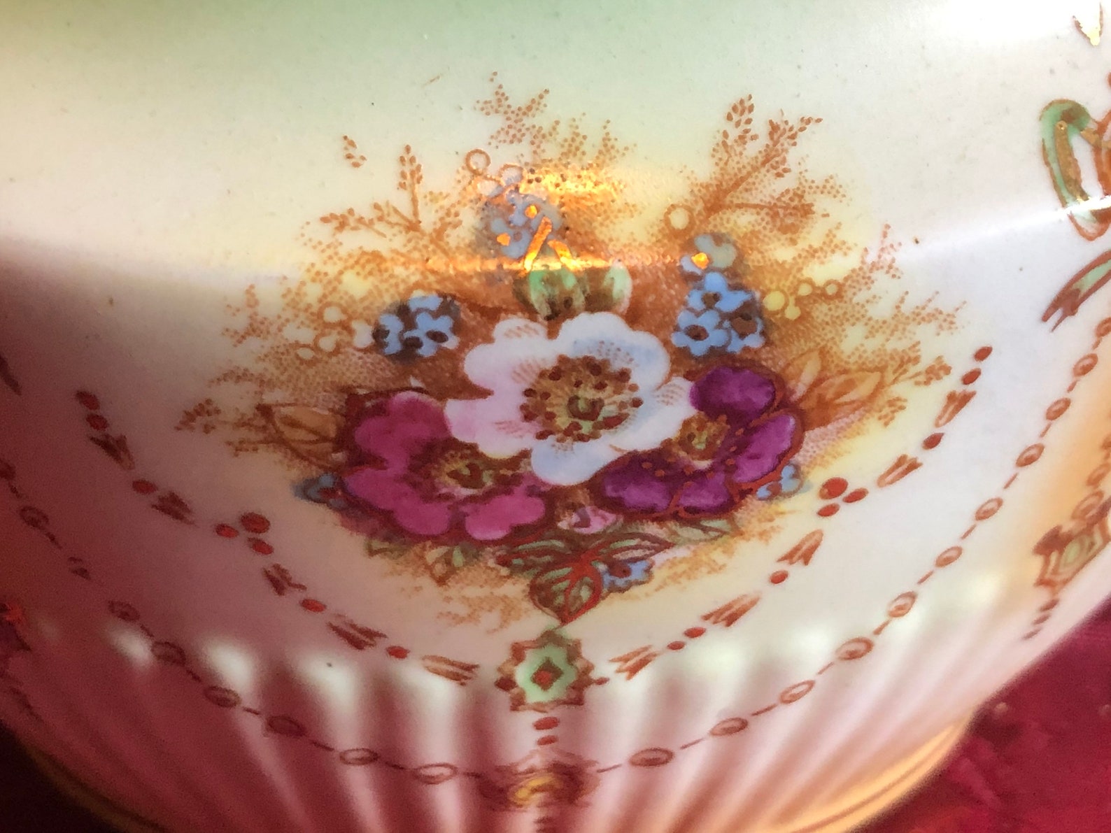 Antique Sugar Bowl, Queen Anne, Made by Devon Ware, Stoke on Trent ...