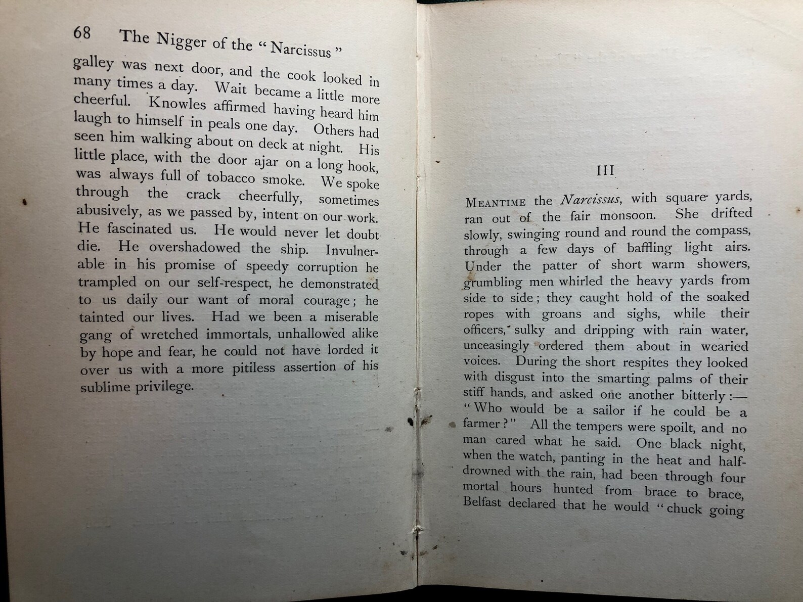 The Nicger of the Narcissus, A Book by Joseph Conrad, Famous English ...