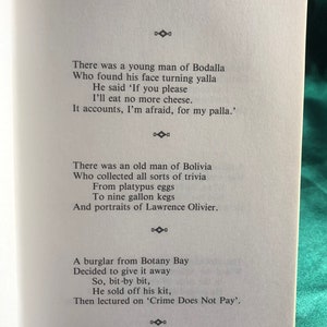 Australian Bush Ballads, Plus, Limericks Down Under, 2 Books ...