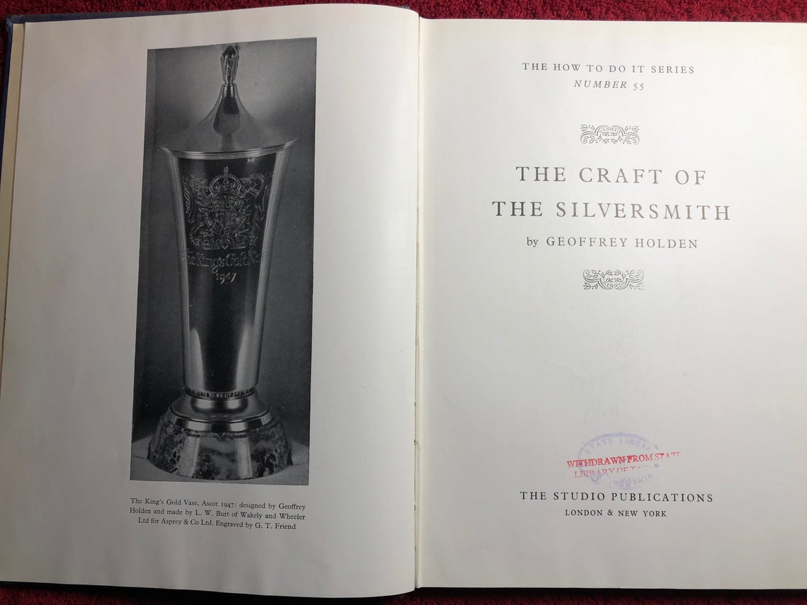The Craft of the Silversmith Book by Geoffrey Holden the How - Etsy
