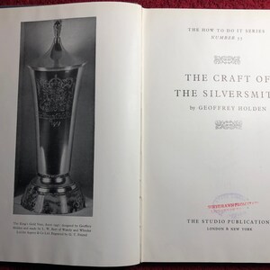 The Craft of the Silversmith, Book by Geoffrey Holden, the How to Do It ...