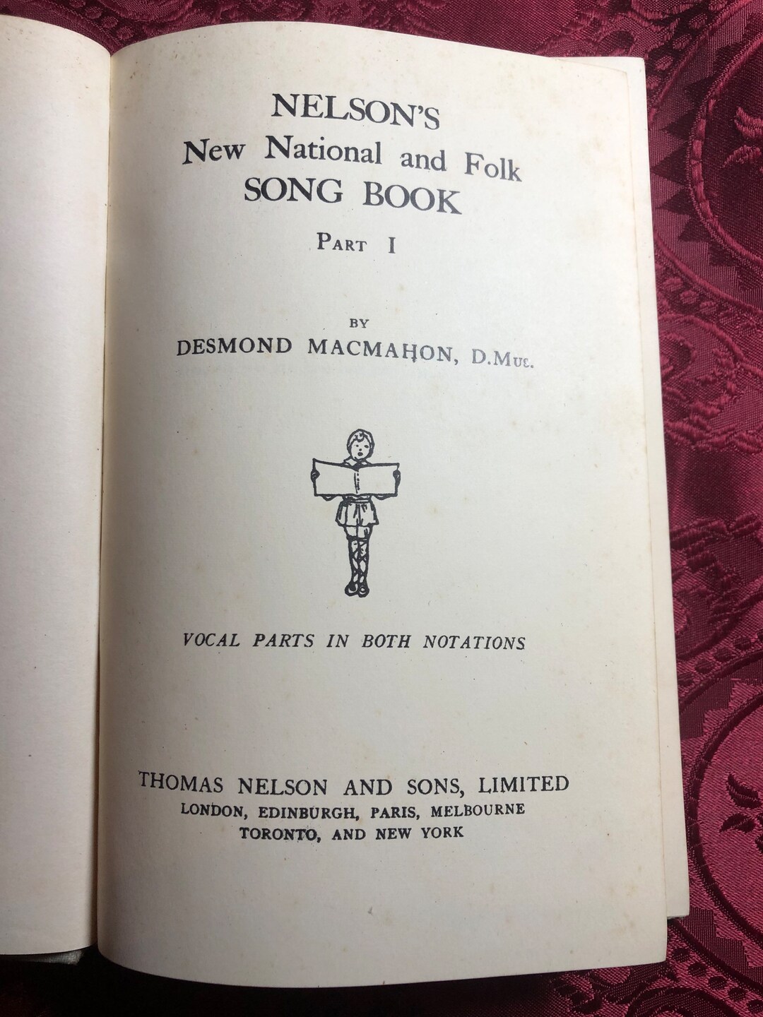 Nelson’s New National & Folk Song Book, Vintage Book by Desmond ...