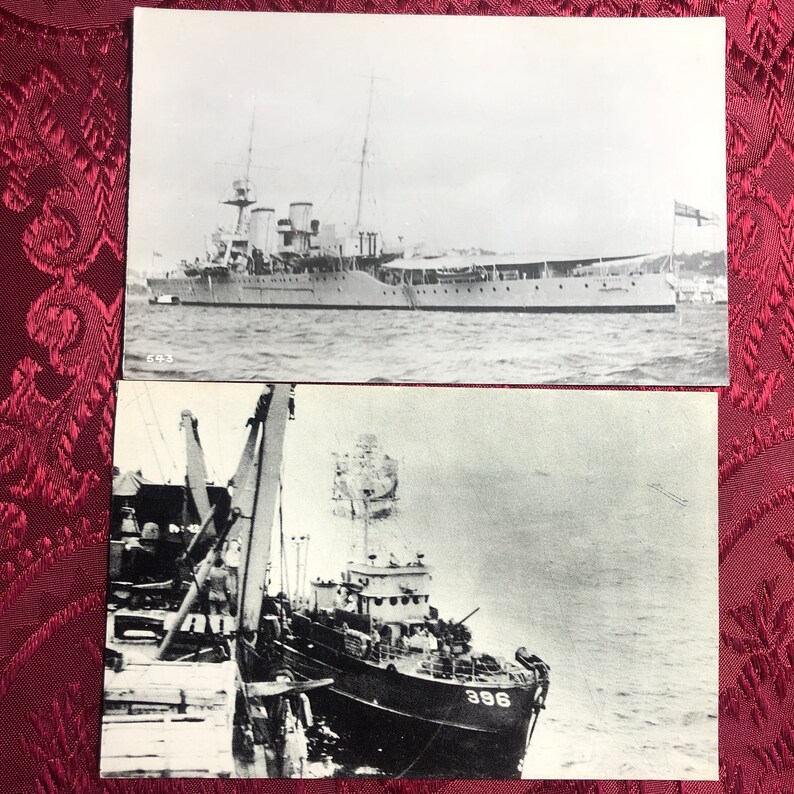 Ten Old Picture Postcards, Ships of the World, Genuine Real Photo ...