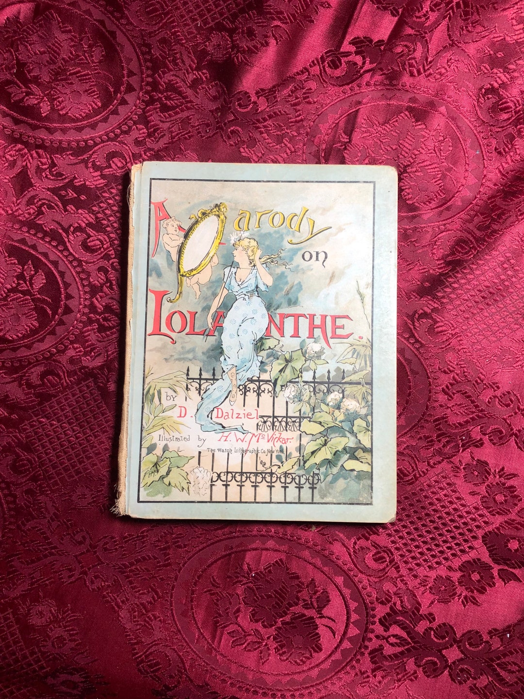 Rare Antique Book - A Parody on Iolanthe by D. Dalziel, Illustrated by ...