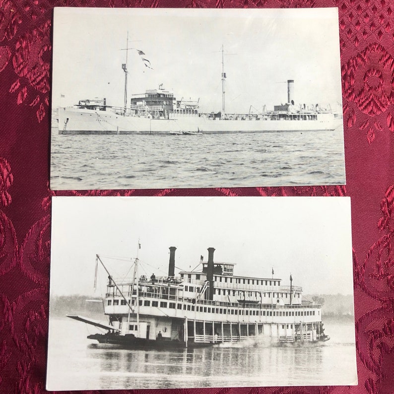 Ten Old Picture Postcards, Ships of the World, Genuine Real Photo ...