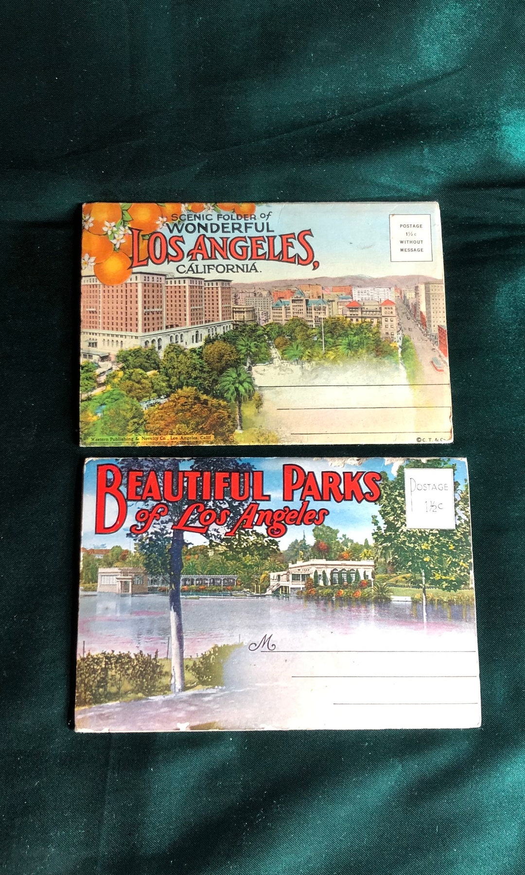 Vintage Postcard Booklets, Los Angeles California USA, 1920's LA ...