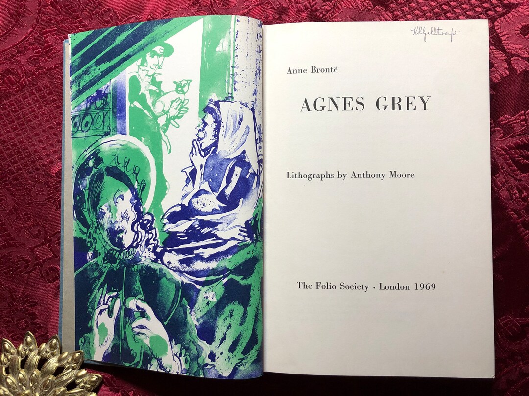 Agnes Grey, A Book by Anne Brontë, Folio Society Edition, 1969 ...