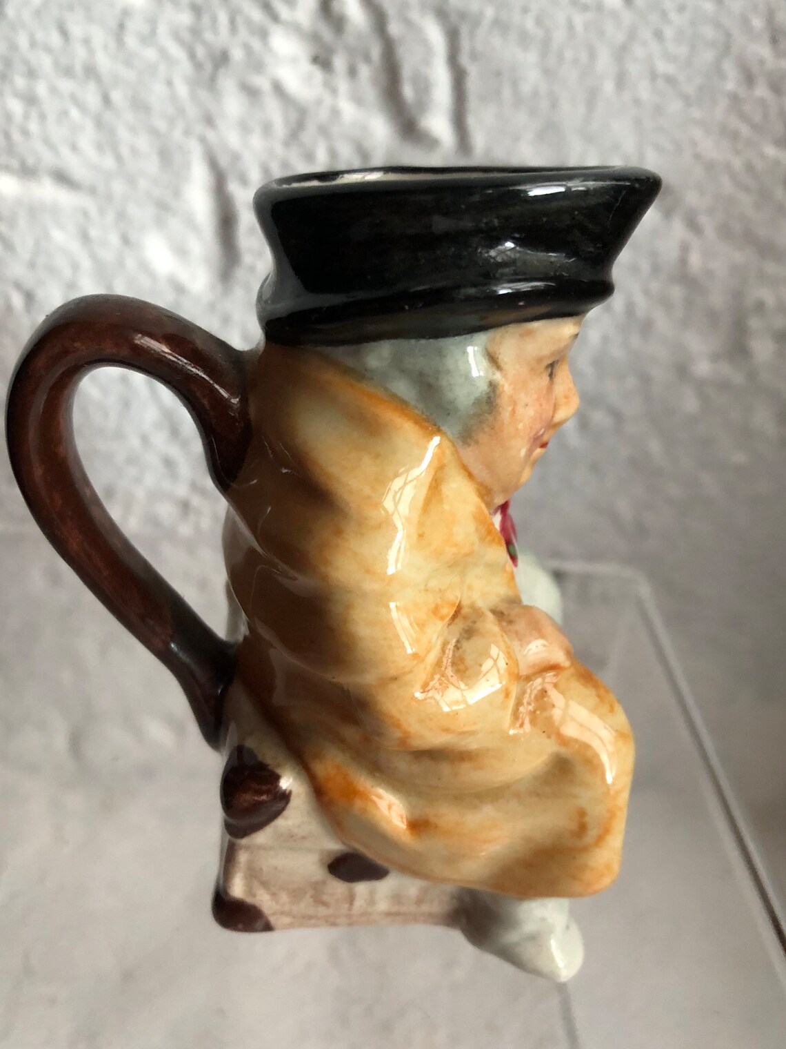 Vintage Mini Toby Jug, Artone England, Hand Painted,seated Old Man ...