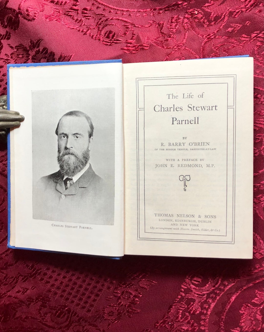 The Life of Parnell, A Book by R. Barry O'brien, Charles Stewart ...