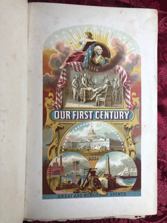 Our First Century Antique Book History of the United States - Etsy