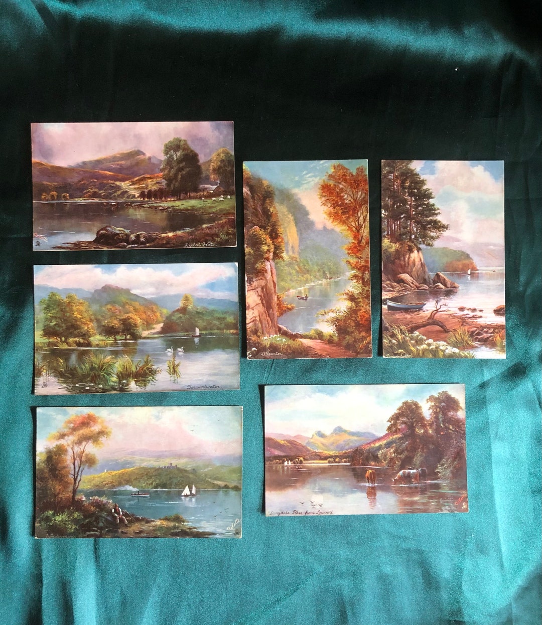 Set of 6 Antique Postcards, Raphael Tuck & Sons "picturesque English ...