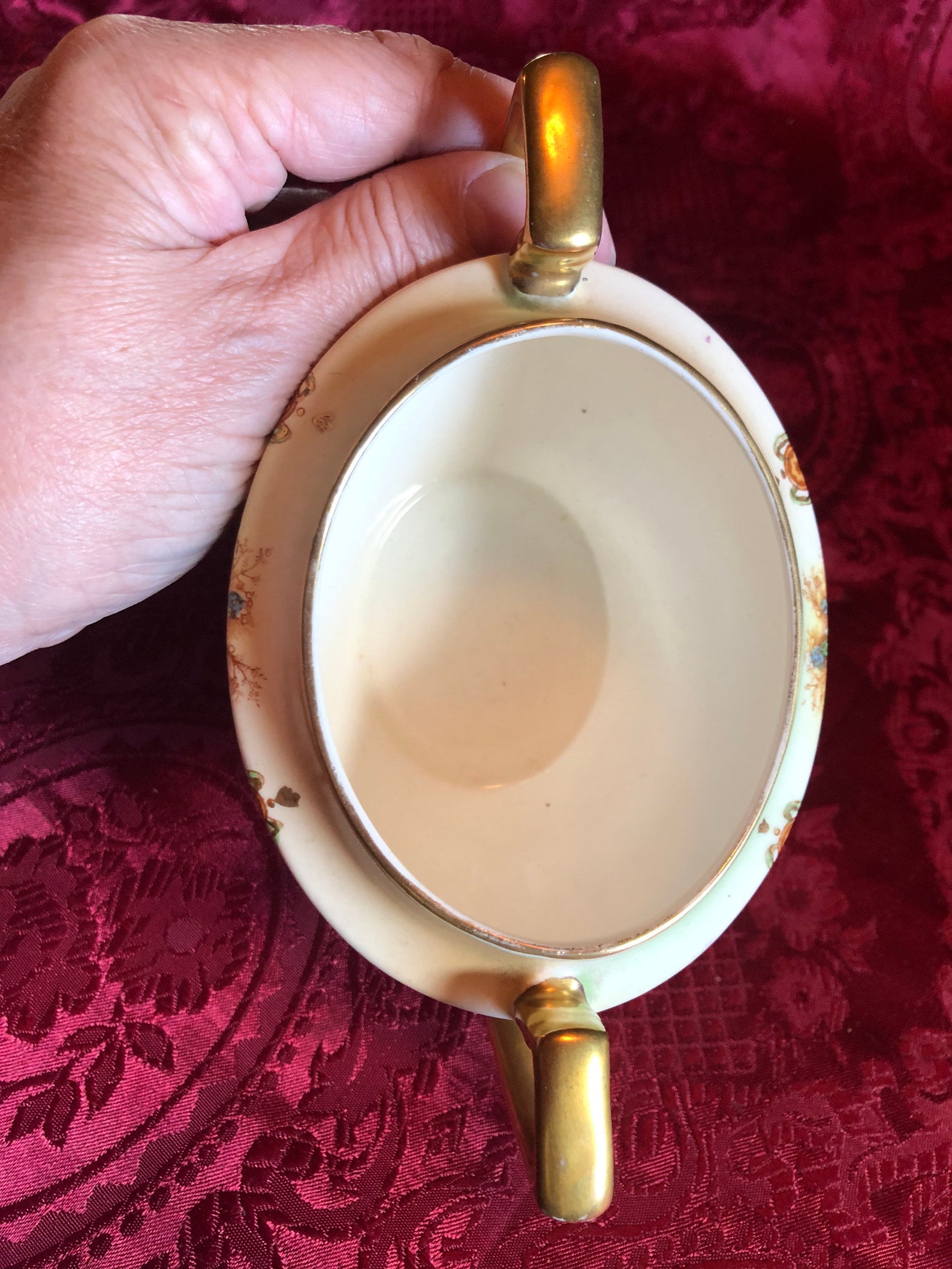 Antique Sugar Bowl, Queen Anne, Made by Devon Ware, Stoke on Trent ...