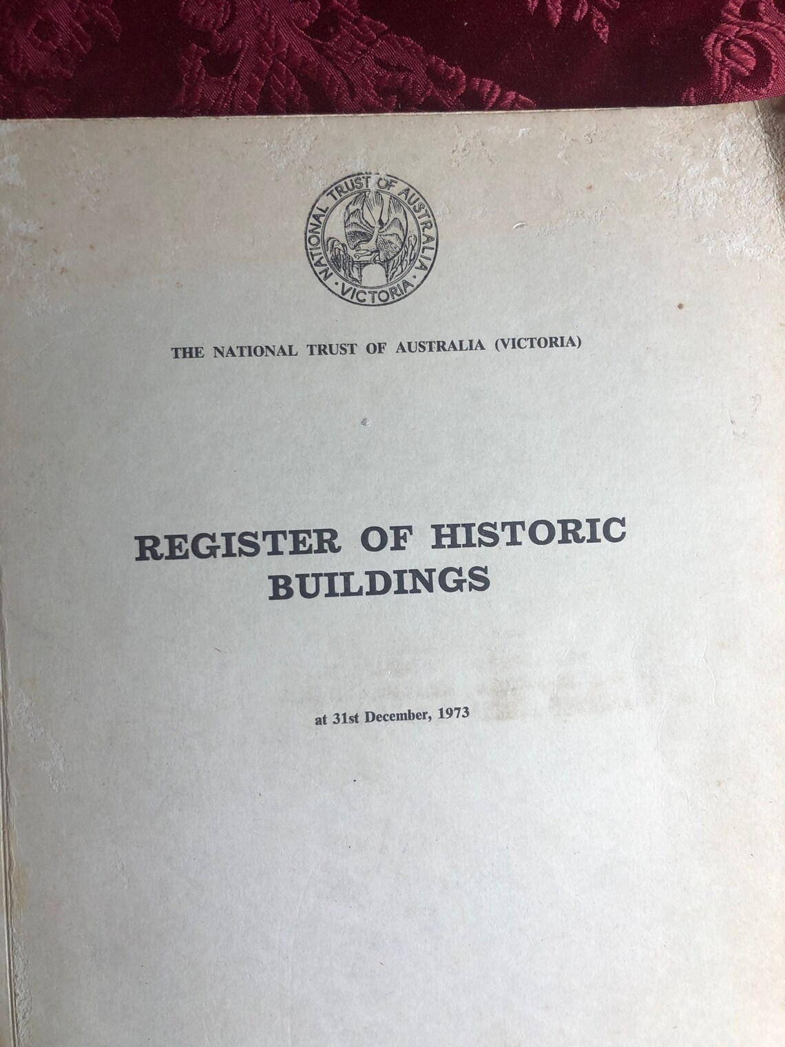 Register of Historic Buildings (at 31st December, 1973), the National ...
