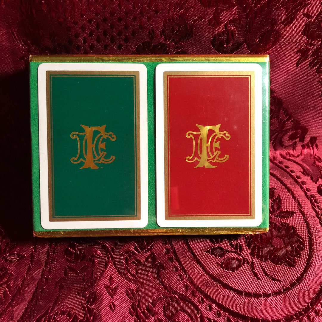 Vintage Playing Cards, Fournier, Deluxe Plastic Coated Twin Pack, Made ...