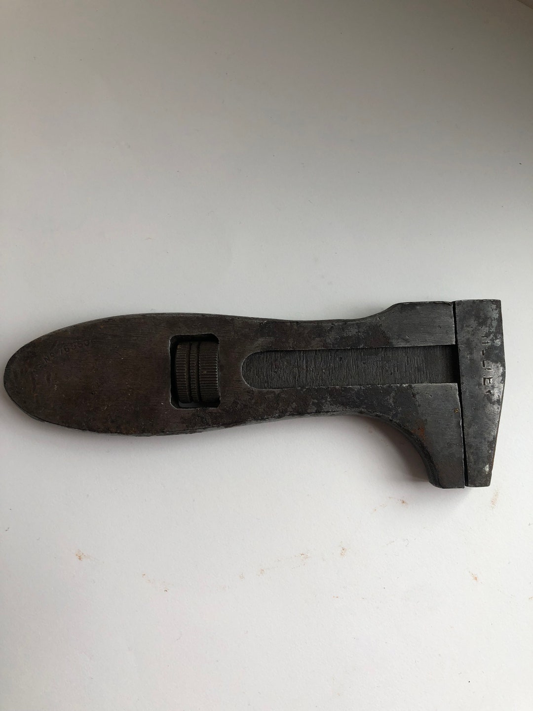 Antique Steel Wrench, Collectable Tool, "fish Belly" Type, British Made ...