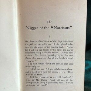 The Nicger of the Narcissus, A Book by Joseph Conrad, Famous English ...