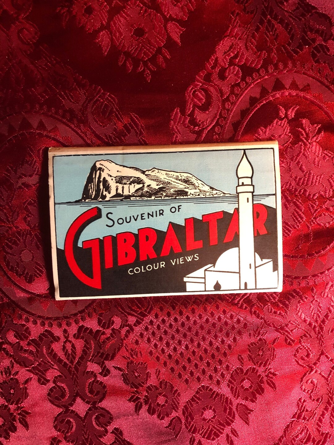 Gibraltar, Souvenir Postcard Booklet Circa 1930's, 6 Colour Postcards ...