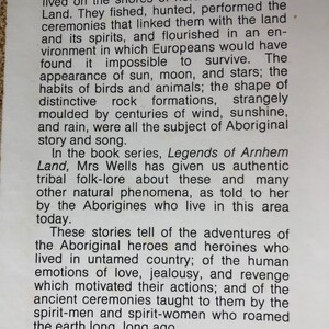 Legends of Arnhem Land, Daybreak, A Book by A. E. Wells, Dreamtime ...