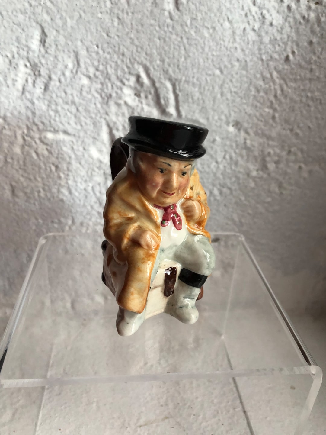 Vintage Mini Toby Jug, Artone England, Hand Painted,seated Old Man ...