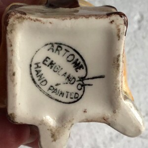 Vintage Mini Toby Jug, Artone England, Hand Painted,seated Old Man ...