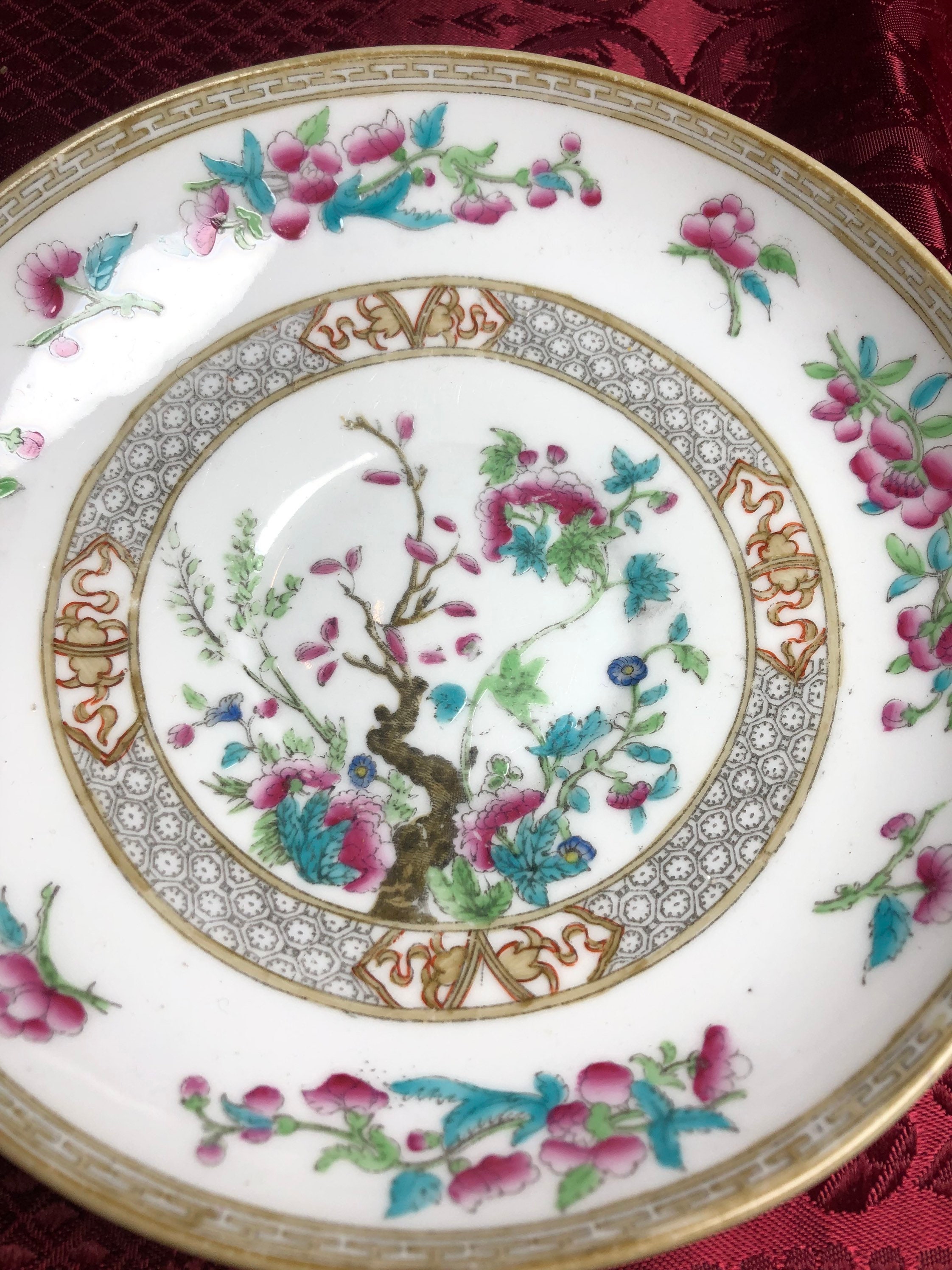 Minton Indian Tree Pattern Saucer/small Bowl, Special Prize Pattern ...