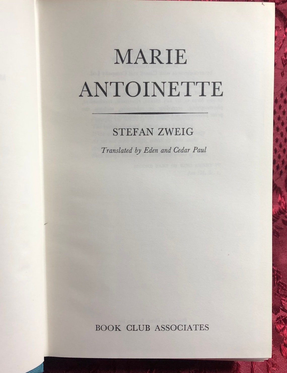Marie Antoinette, A Book by Stefan Zweig, Wife of Louis XVI of France ...