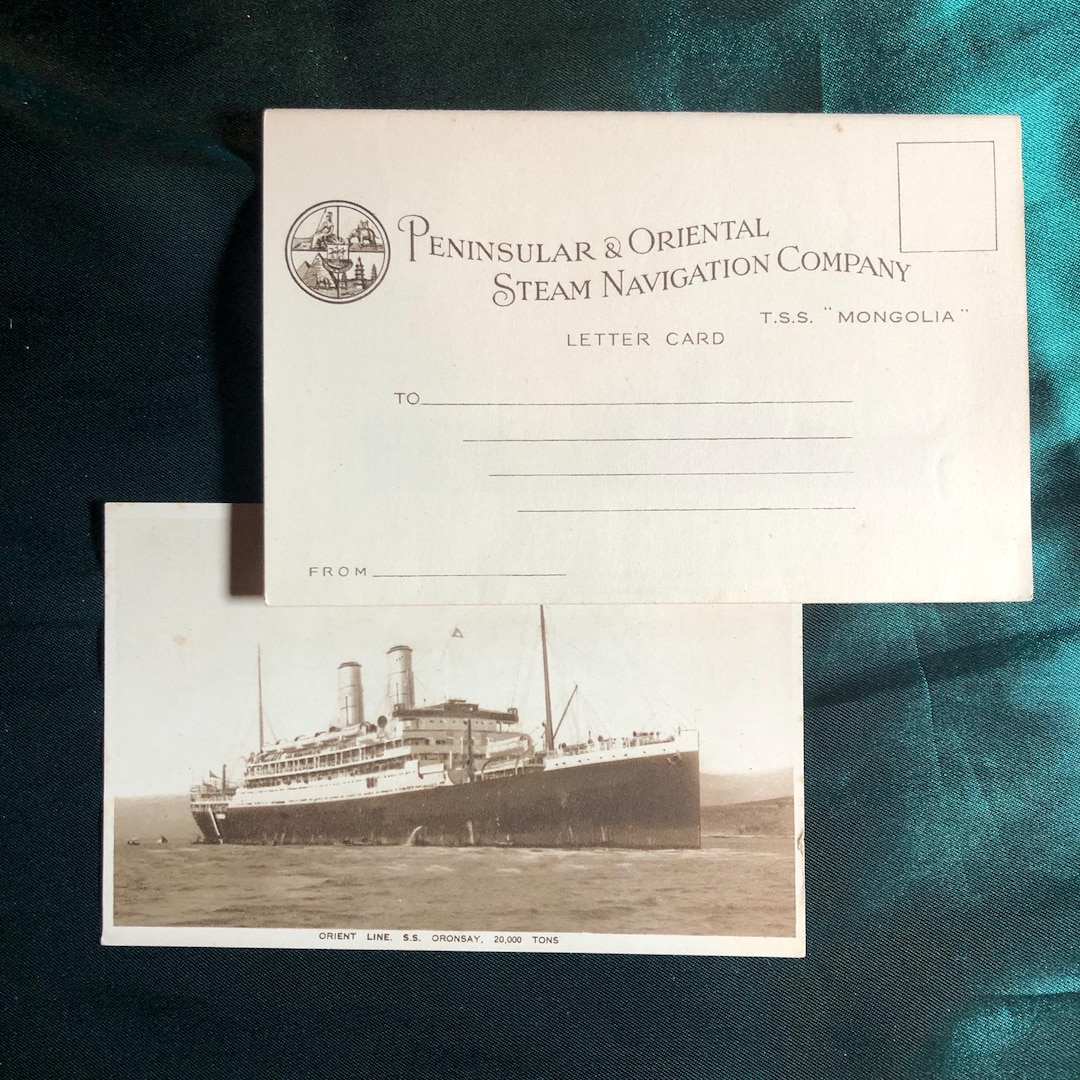 Rare Shipping Ephemera, Peninsula & Oriental Steam Navigation Company ...